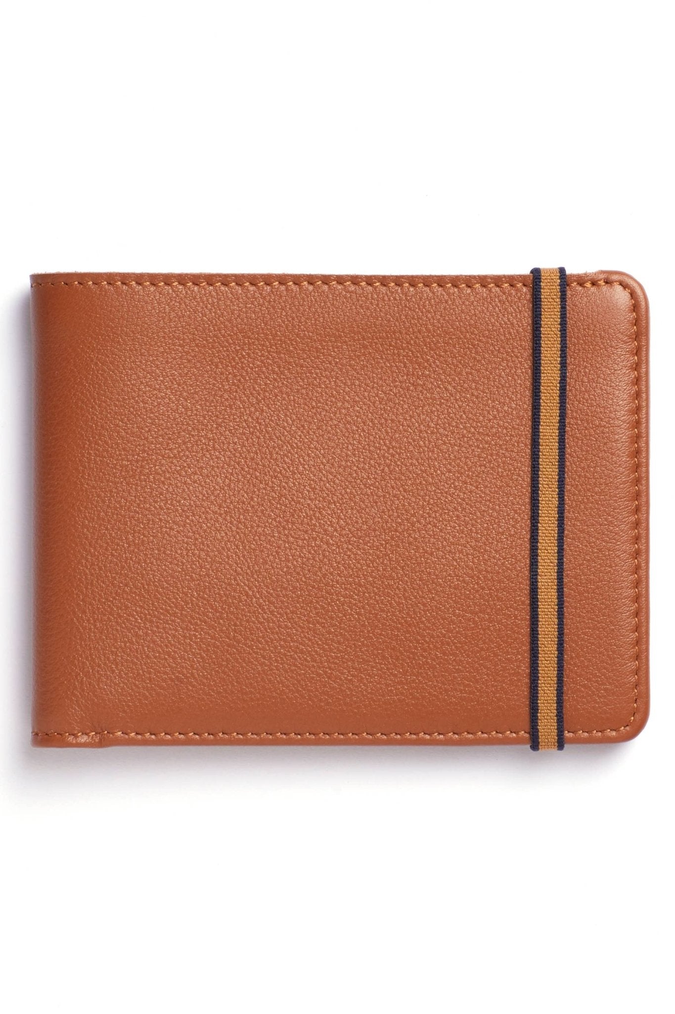 Gold Minimalist Wallet with Elastic Closure - L'Atelier Global