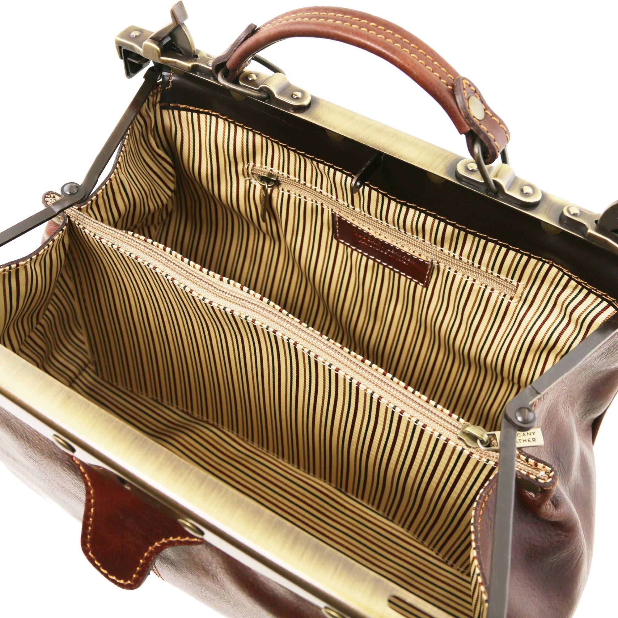 Michelangelo Doctor Gladstone Italian Leather Bag - L'Atelier Global